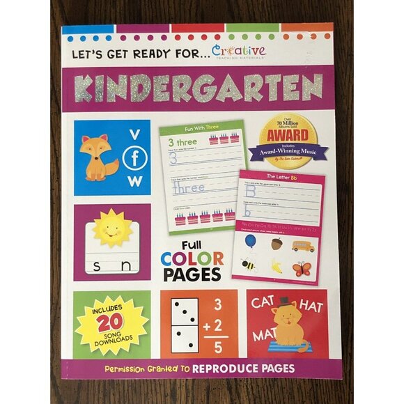 Other | Lets Get Ready For Kindergarten Educational Workbook Creative ...